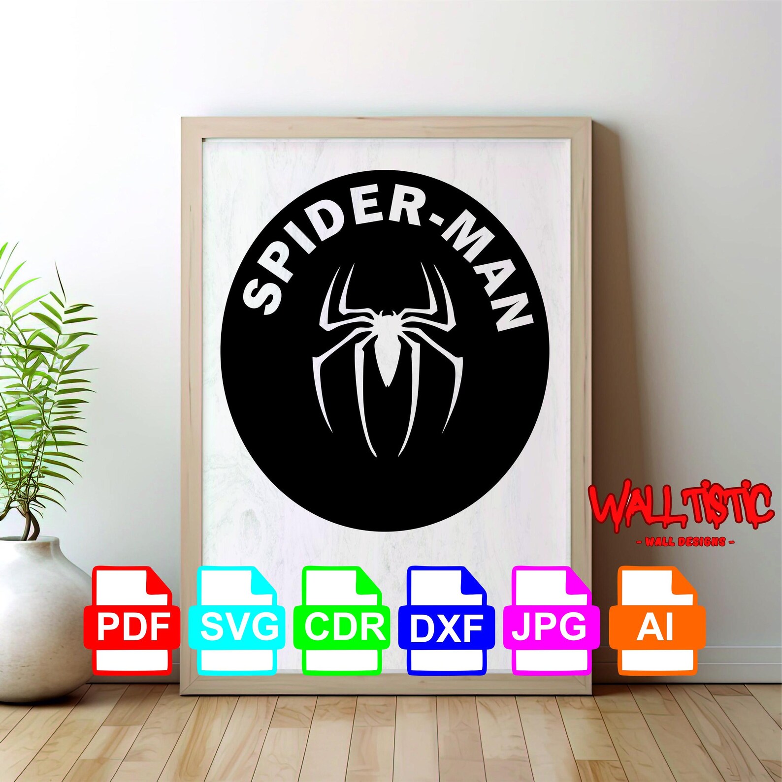 Spiderman Vector File for Laser Cutting, Plasma Cutting dxf, Ai, Cdr ...