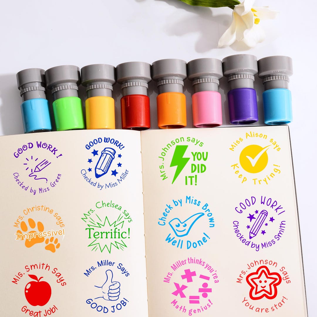 Teacher Stamp, Personalized Teacher Stamps, Teacher Grading Stamp ...