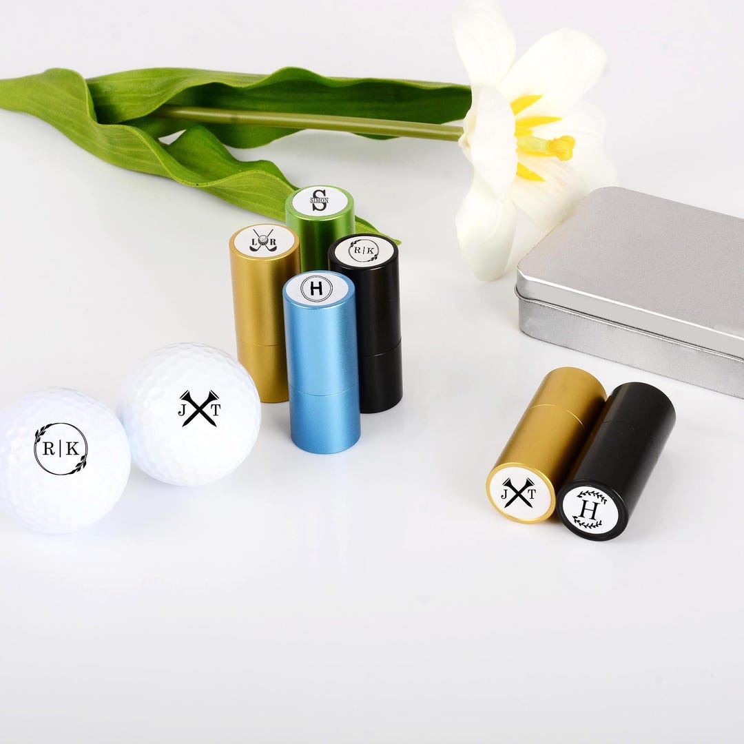 Personalized Golf Ball Stamp Set: Custom Monogram Golf Marker ...