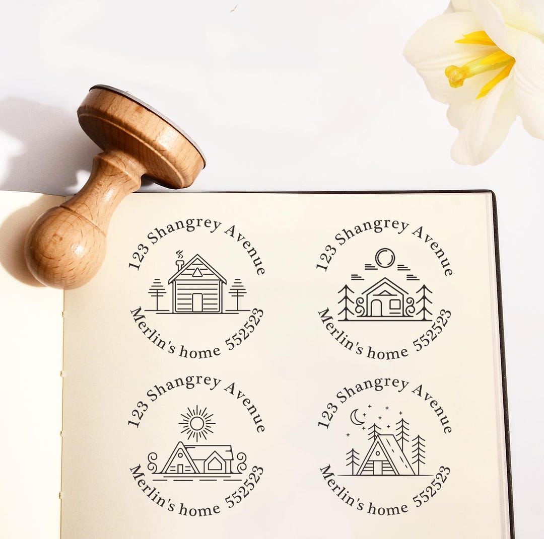Personalized Address Stamp Return Address Stamp Self Ink Address Home ...
