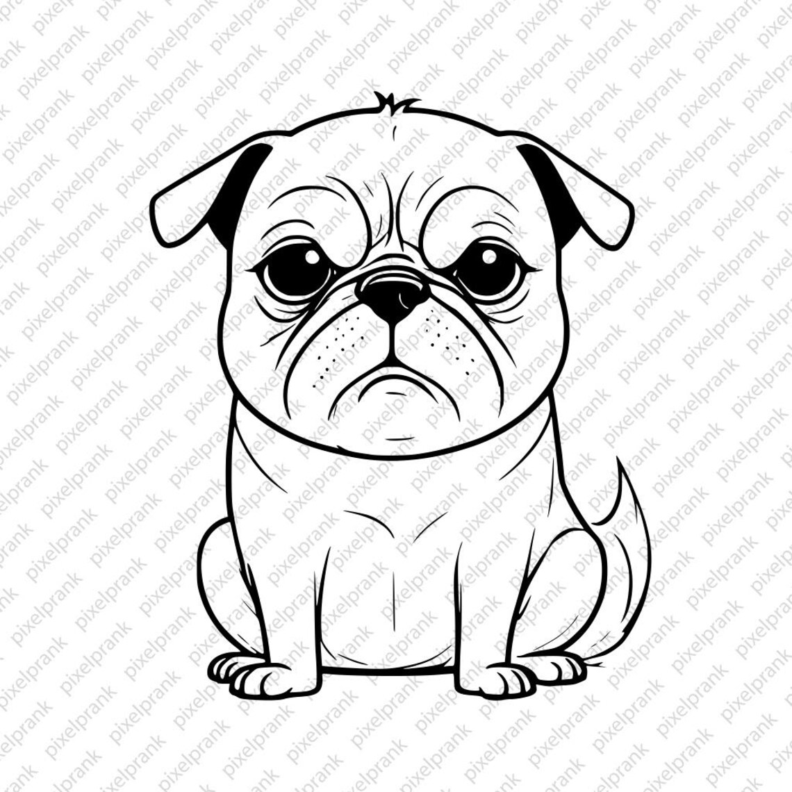 Grumpy Dog SVG Bundle, Dogs Svg, Angrys Dog Silhouette, Grim Dog Face ...