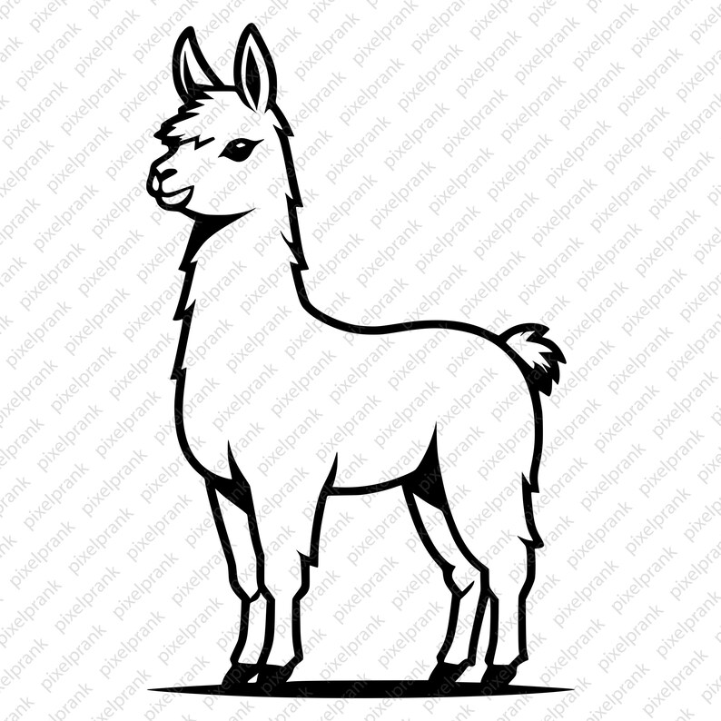 Lama SVG Bundle Vol.3 25 Clipart Designs for Laser Cutters, Plotters ...