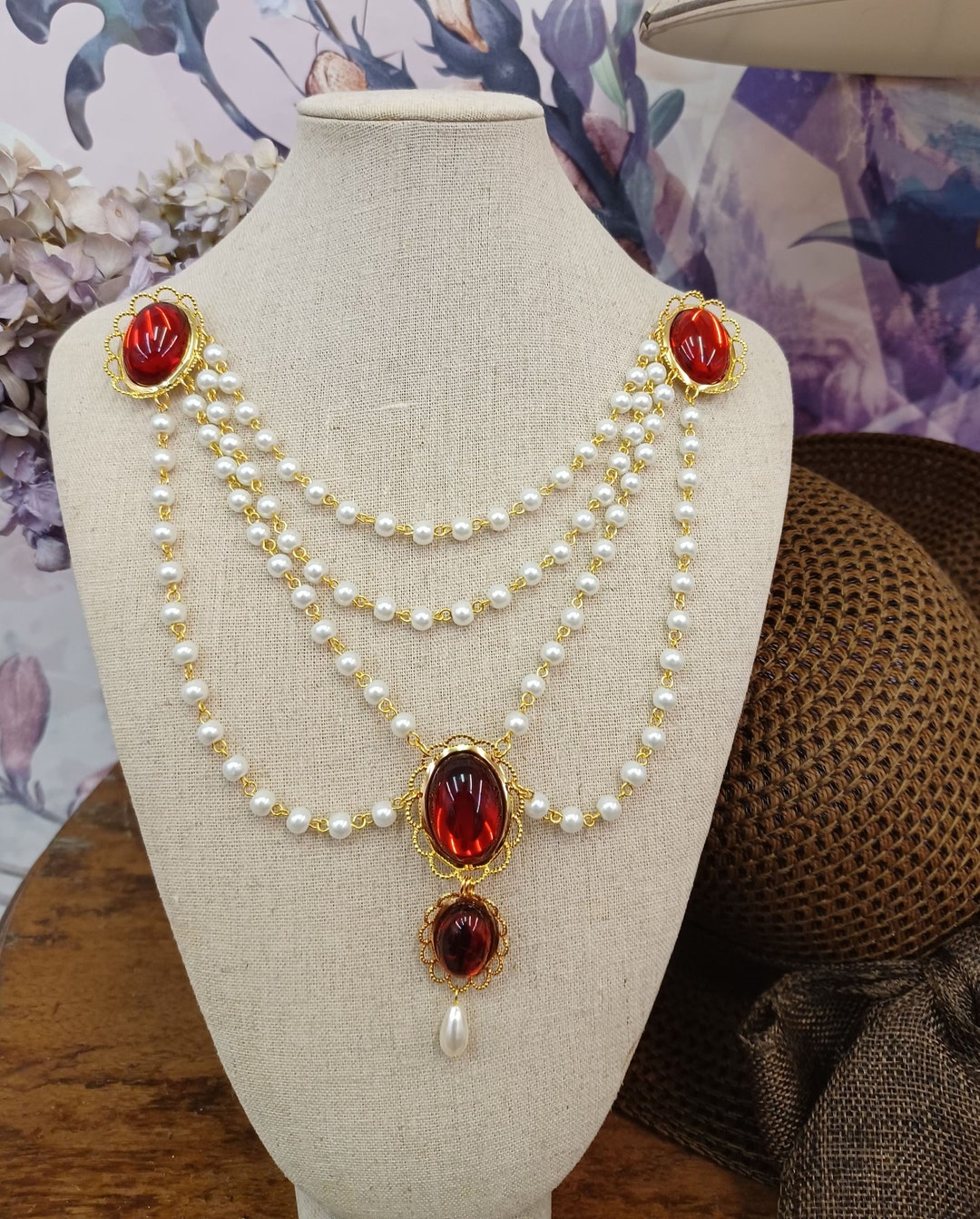 PICK YOUR COLOR: "bice" Renaissance Bodice Jewellery, Medieval ...