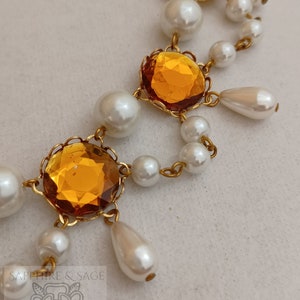 PICK YOUR COLOR: Gloria Renaissance Necklace, Medieval Necklace ...