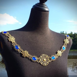 55-60 Inch "caeleb" Jeweled Renaissance Collar, Medieval Tudor ...