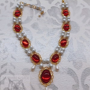 PICK YOUR COLORS: "guinevere" Renaissance Choker-length Carcanet ...