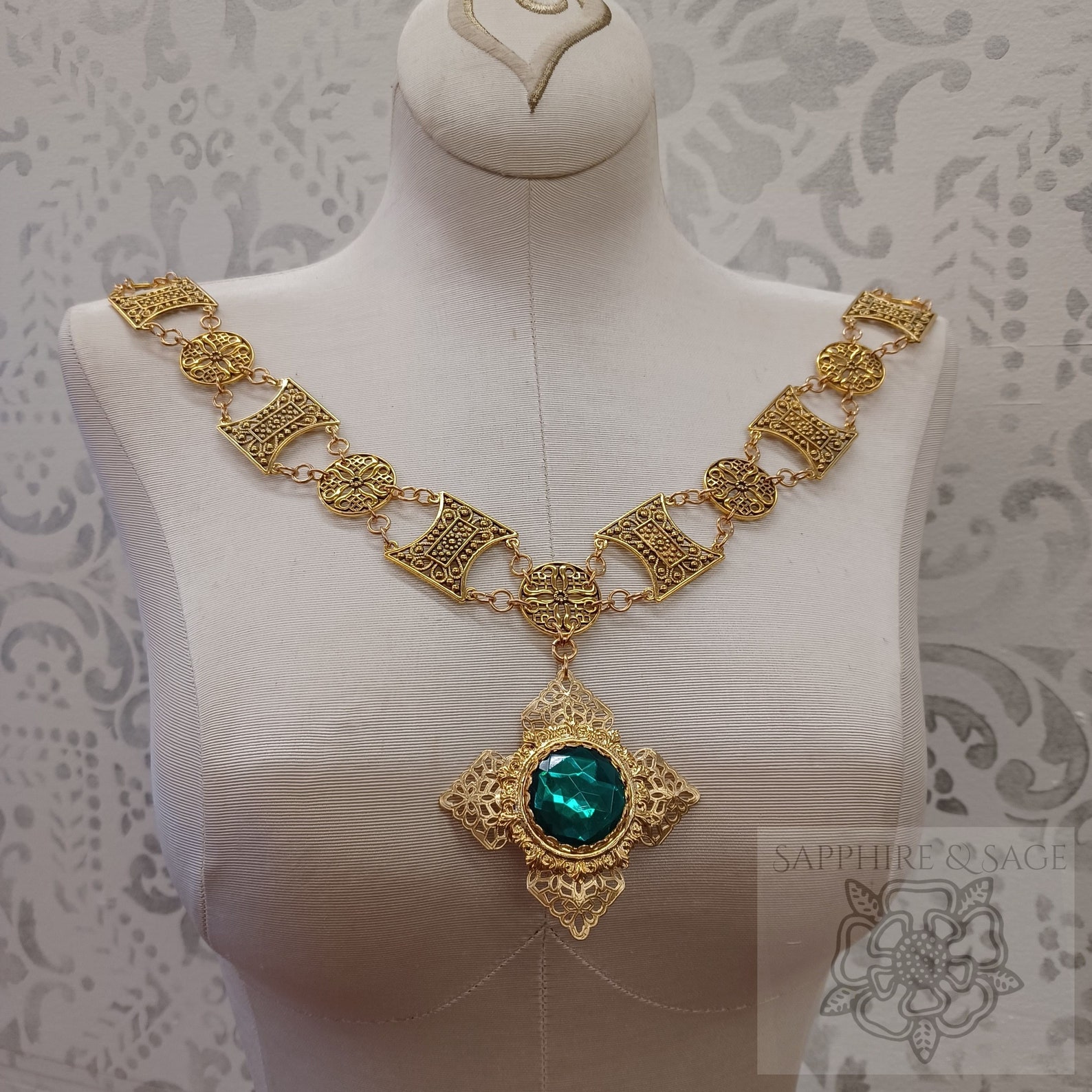 45-50 Inch "maddox Medallion" Livery Chain, Renaissance Tudor Collar ...