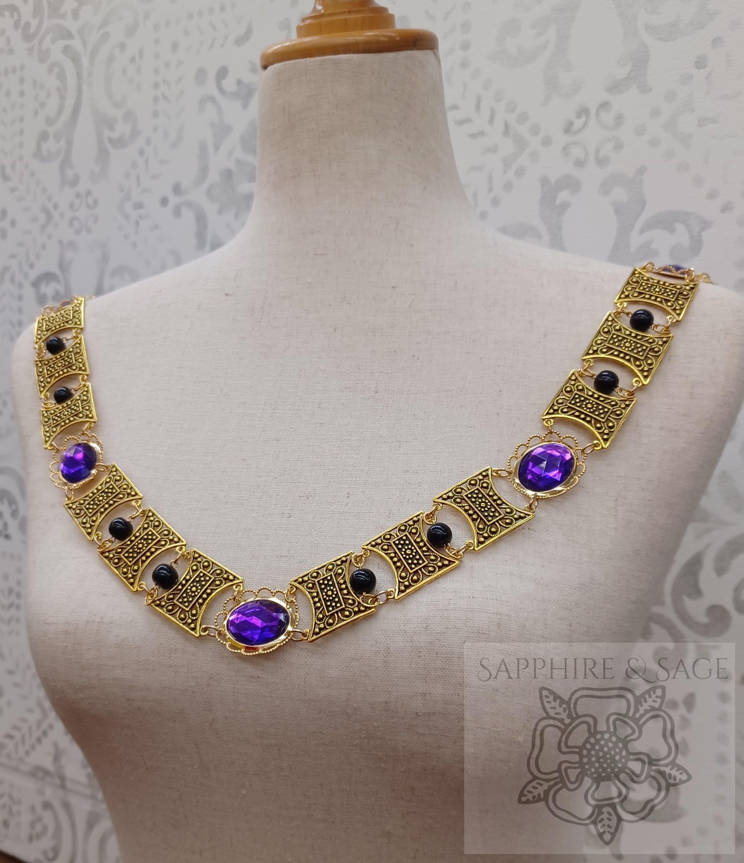 45-50 Inch "edward" Medieval Renaissance Tudor Elizabethan Livery Chain ...