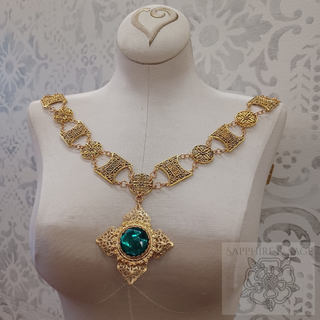 55-60 Inch "maddox Medallion" Livery Chain, Renaissance Tudor Collar ...