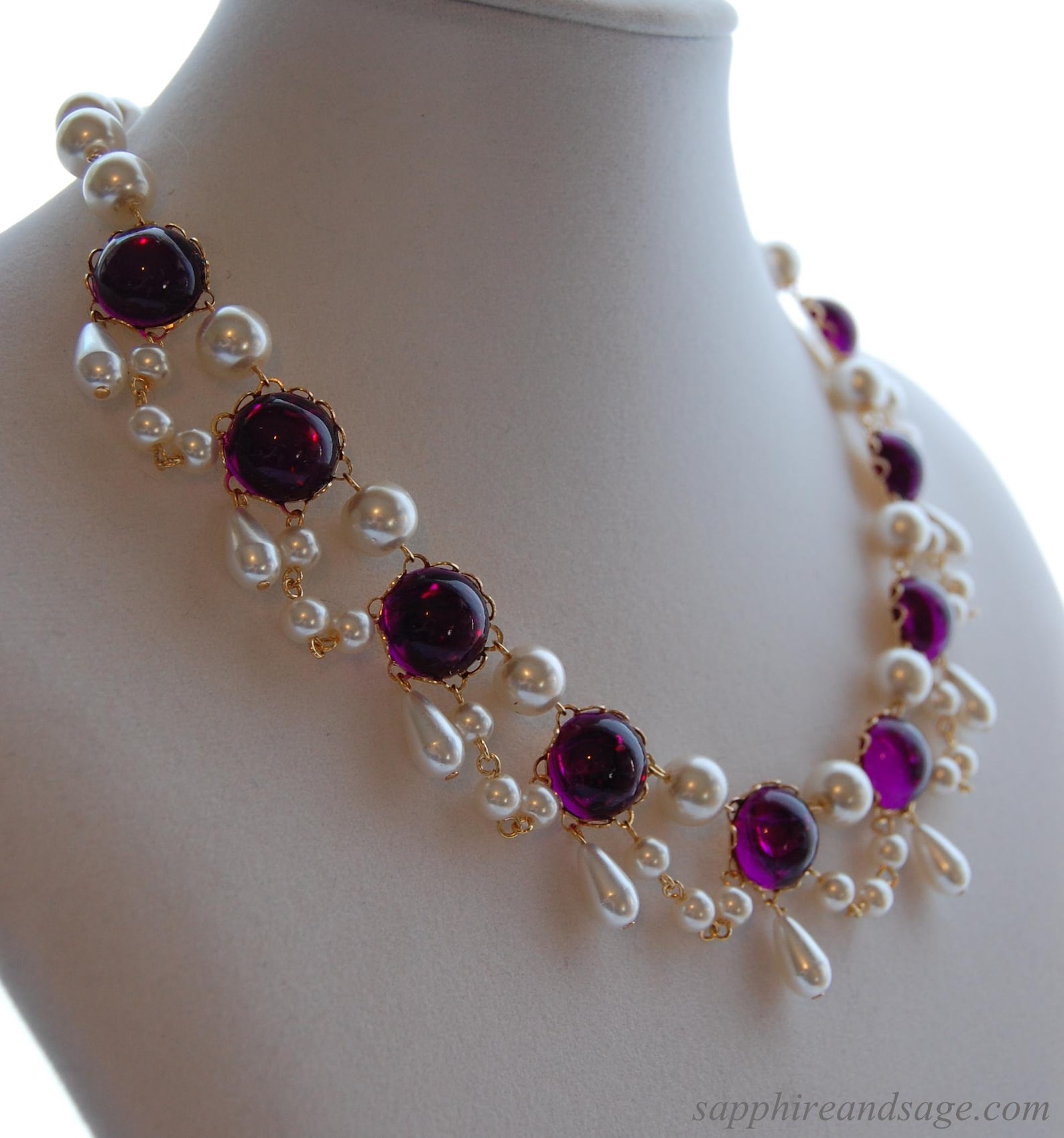 PICK YOUR COLOR: Gloria Renaissance Necklace Medieval | Etsy