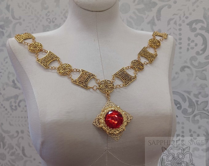Tudor Chain of Office / Livery Collar /renaissance Medieval /mens Lords ...