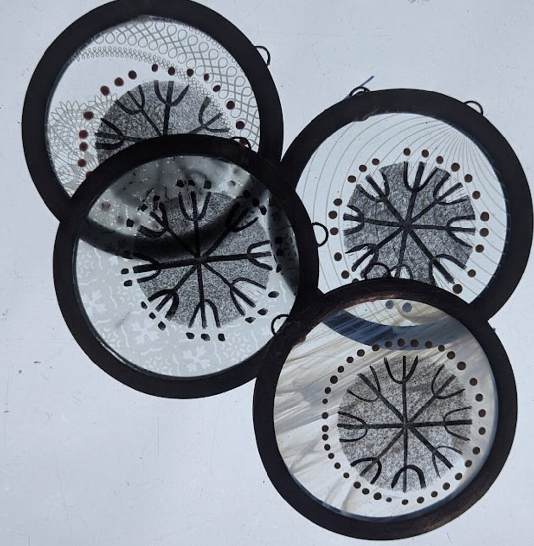 Dandelion Clock Stained Glass Sun Catcher - Etsy