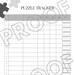 Jigsaw Puzzle Tracker Printable PDF, Instant Download Log of Completed ...