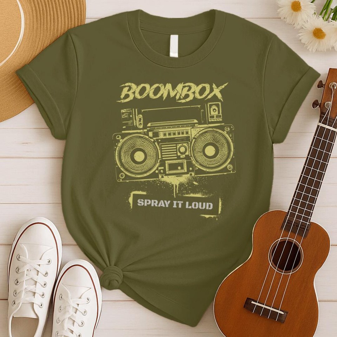 Retro Boombox Shirt, Spray It Loud Retro 90s Shirt, Retro Music Shirt ...