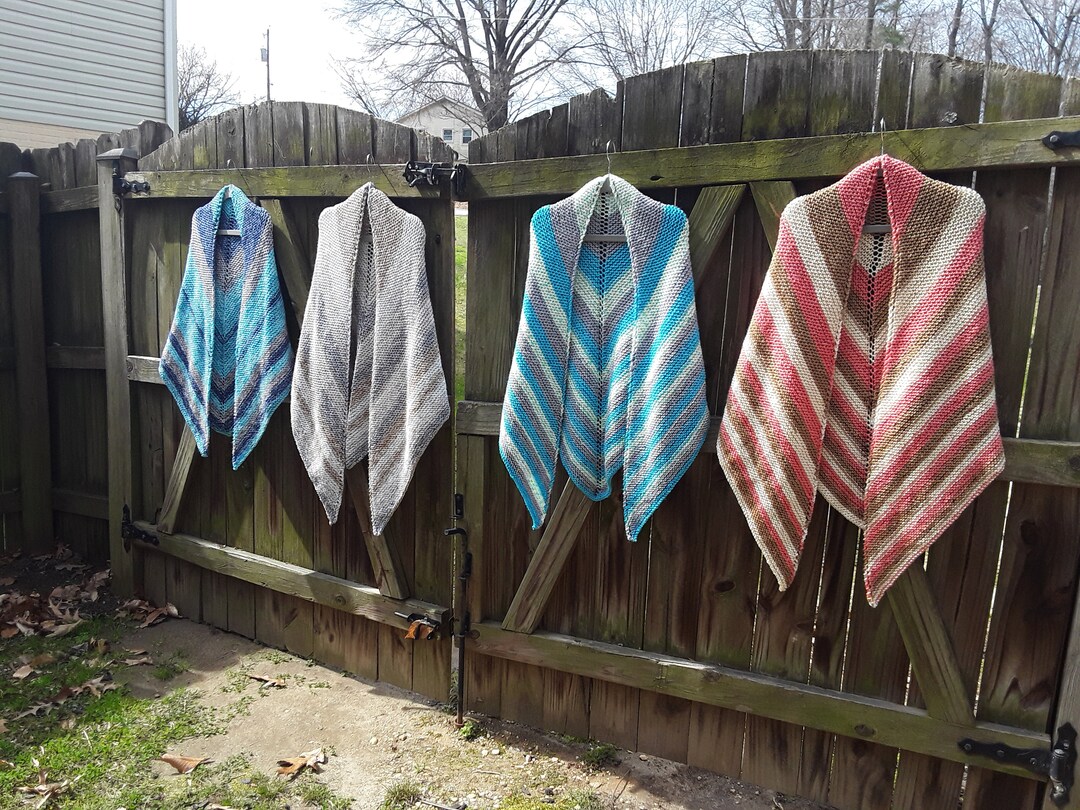 Hand Knitted - Adult Shawl - Etsy