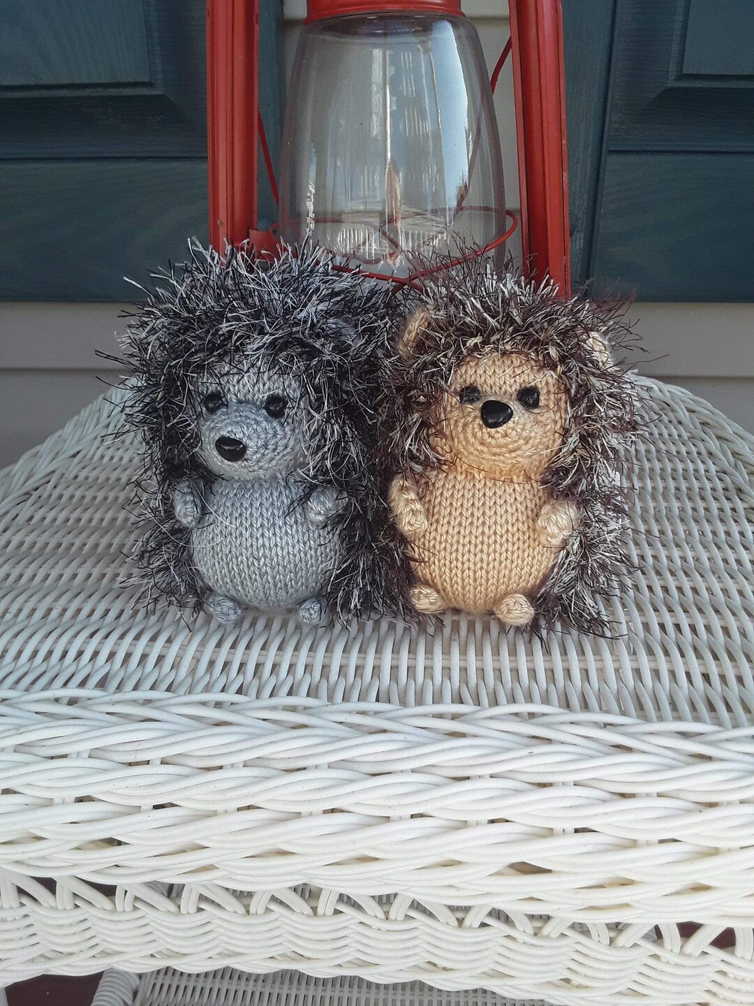 Hand Knitted plush Furry Hedgehogs - Etsy