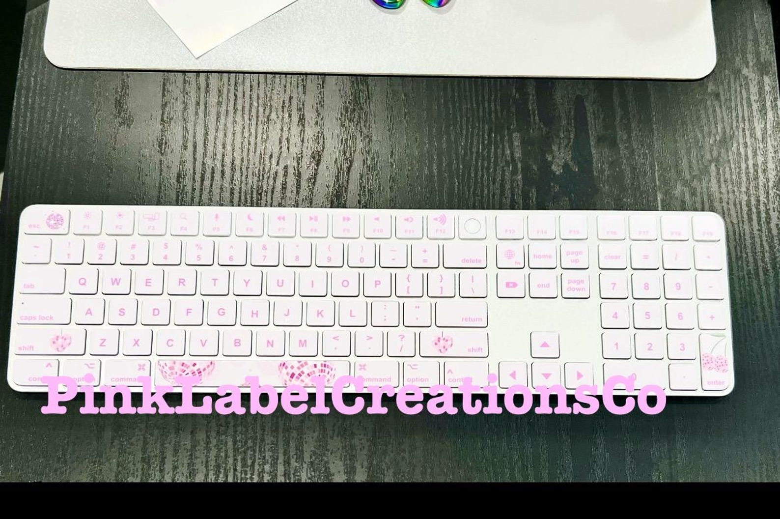 Pink Disco Magic Keyboard Key Decals Touch ID Numeric Pad A2520 - Etsy