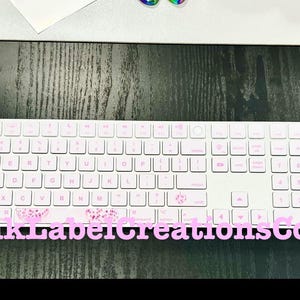 Pink Disco Magic Keyboard Key Decals Touch ID Numeric Pad A2520 - Etsy