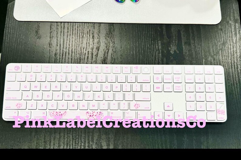 Pink Disco Magic Keyboard Key Decals Touch ID Numeric Pad A2520 - Etsy