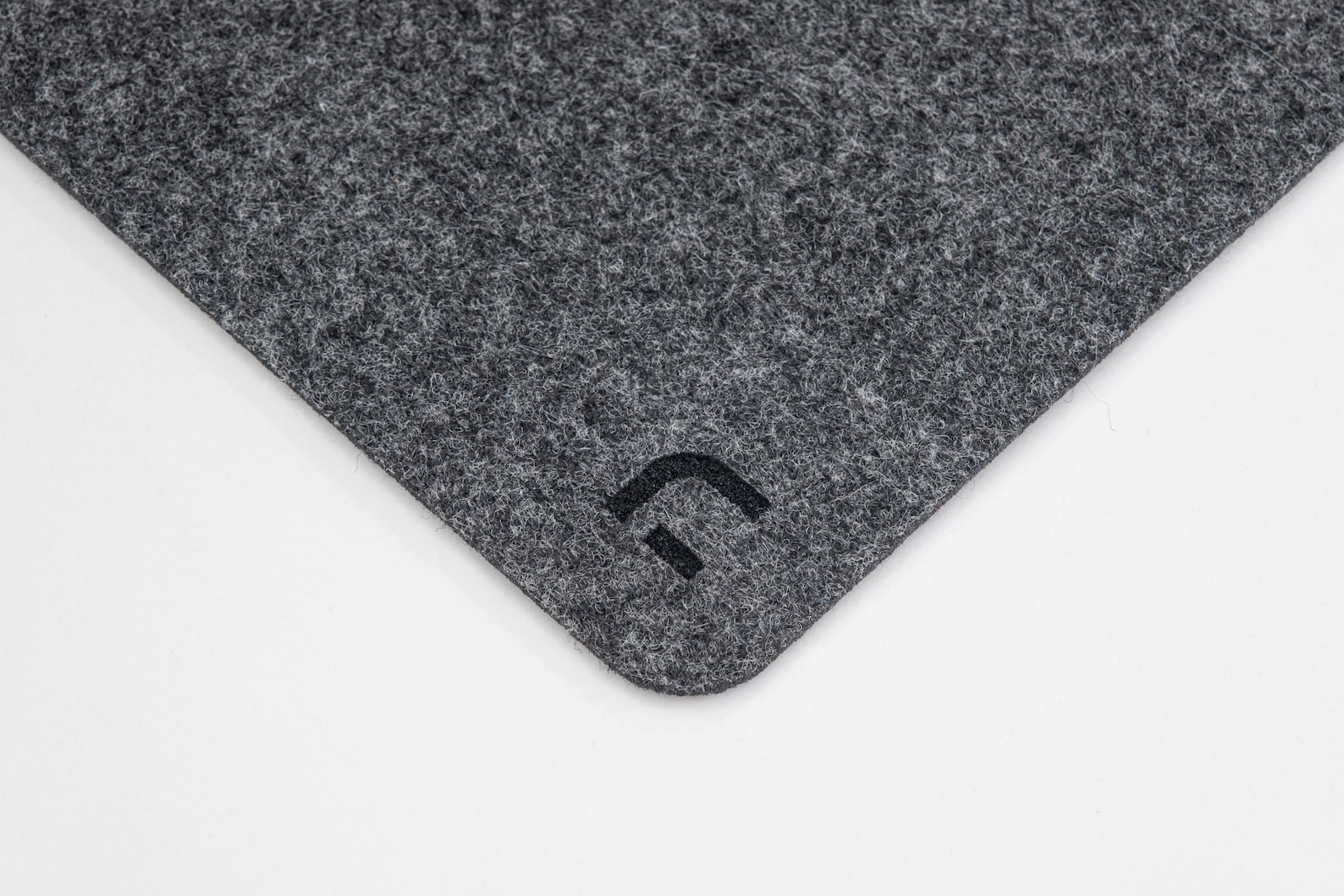 Anthracite Felt Desk Pad - Natural Wool Felt Office Mat for Wooden Desk ...