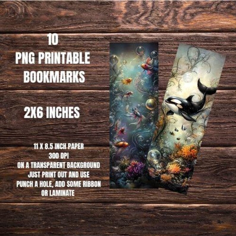 Dive Into Our Under the Sea Printable Bookmarks - Etsy