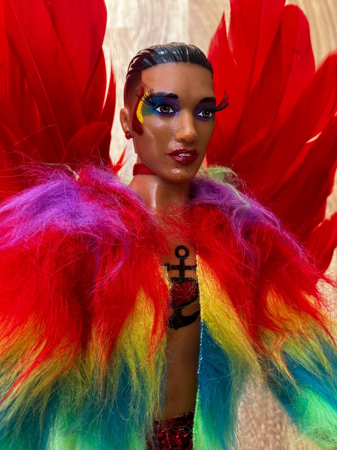 Gay Pride Prince Christmas Angel / Tree Topper / Decoration (no 8) - Etsy