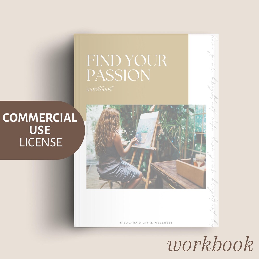Find Your Passion Workbook | Commercial Use License | Uncover Purpose ...