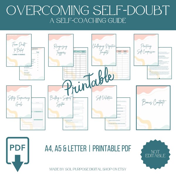 Daily Journey to Self-love Worksheet Printable PDF Download - Etsy