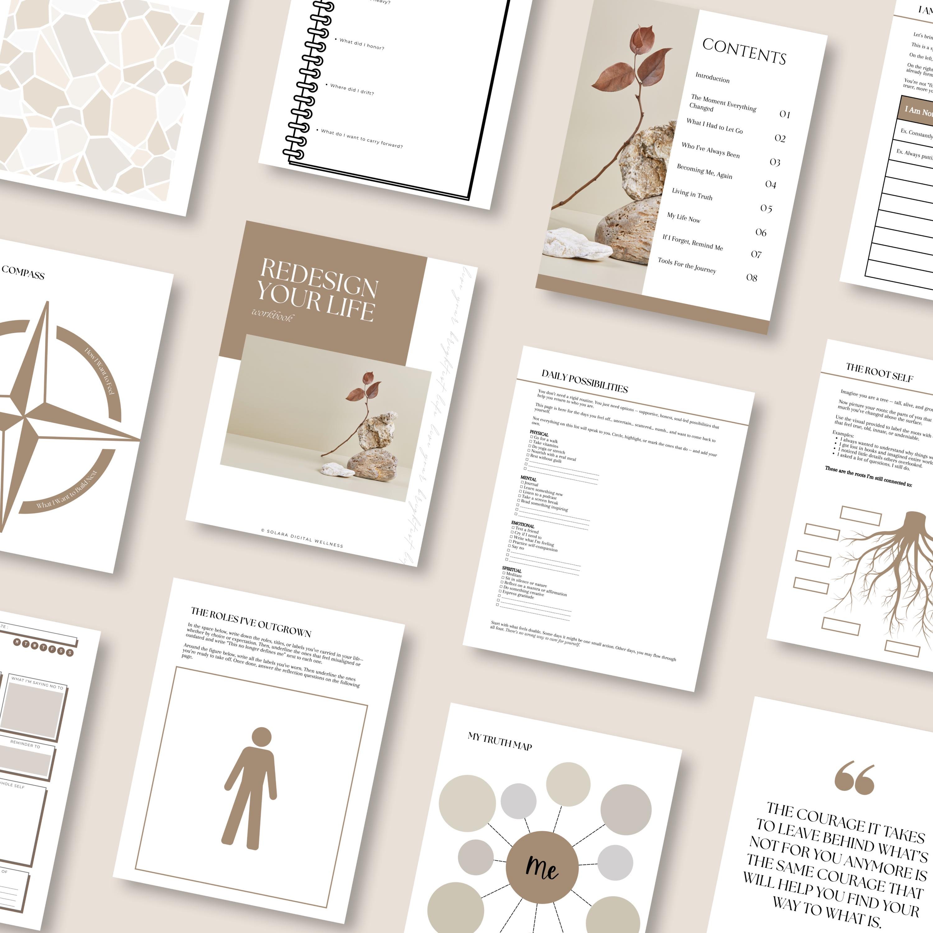 Redesign Your Life Workbook | Commercial Use License | Release ...