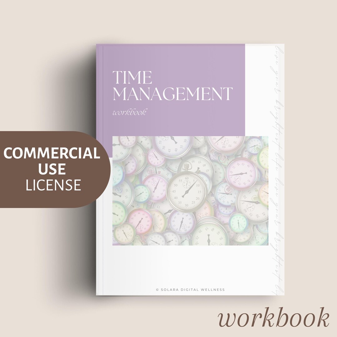 Time Management Workbook | Commercial Use License | Design Balanced ...
