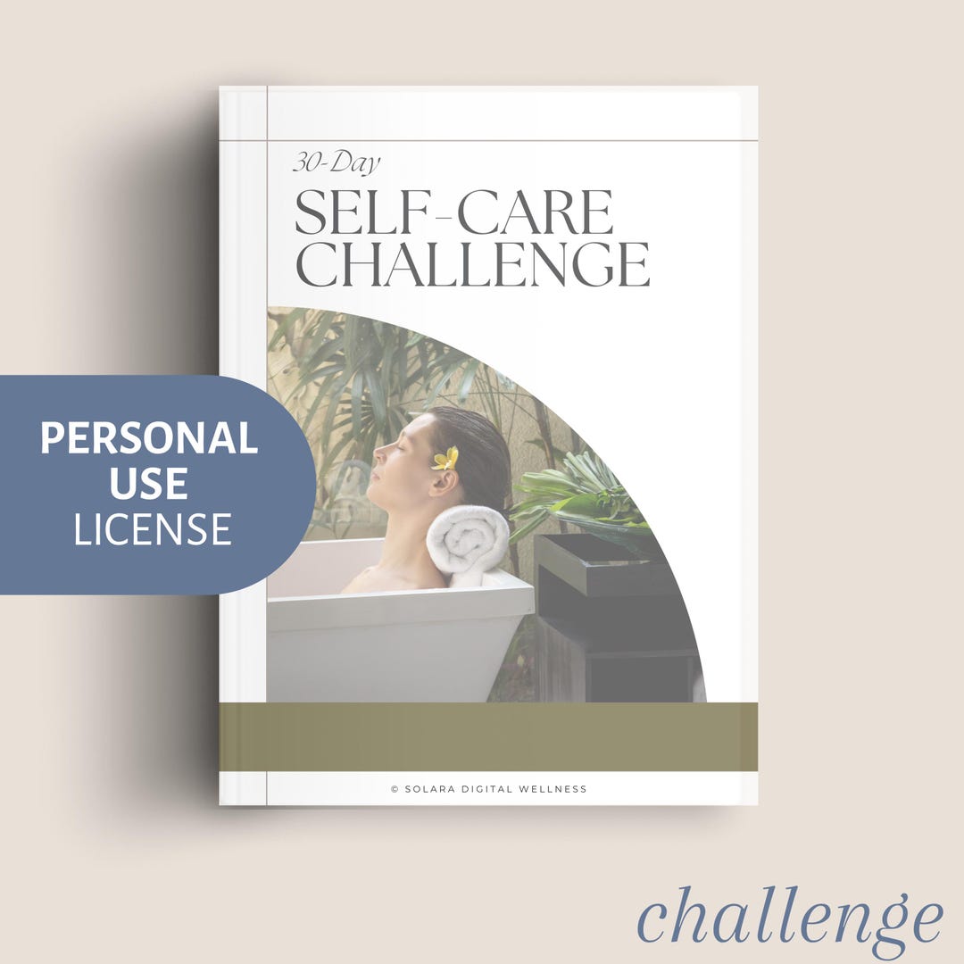 Self-care Challenge | Personal Use License | Build Consistent Habits ...