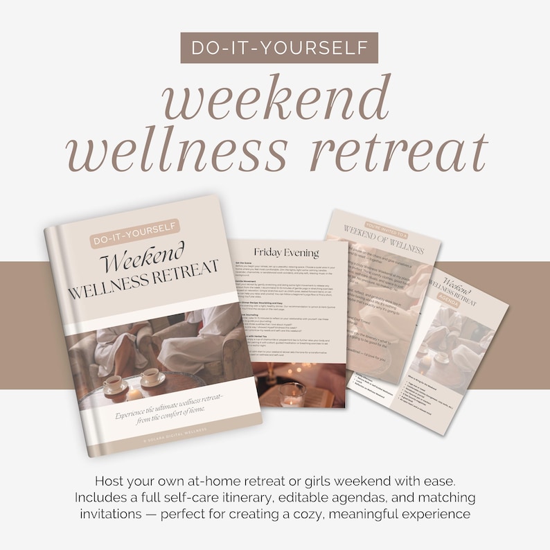 DIY Weekend Wellness Retreat | Personal Use License | Guided Self-care ...
