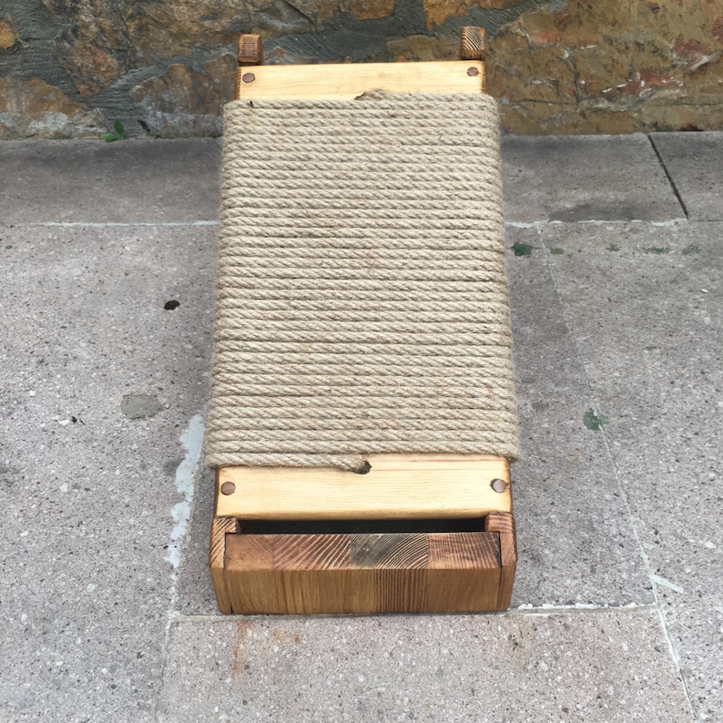 Purr-fectly Unique Cat Scratcher “handcrafted Solid Pine Wood” - Etsy