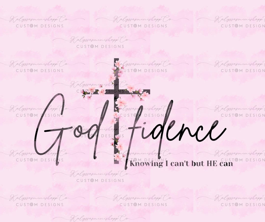 God•fidence With Hmong Custom Cross. PNG - Etsy