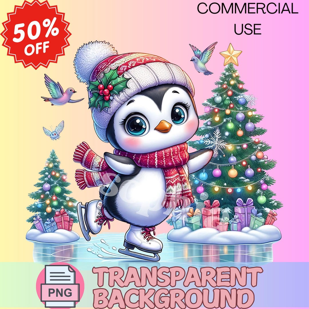 Christmas Penguin, Winter Penguin, Cute Penguin Png, Cute Christmas ...
