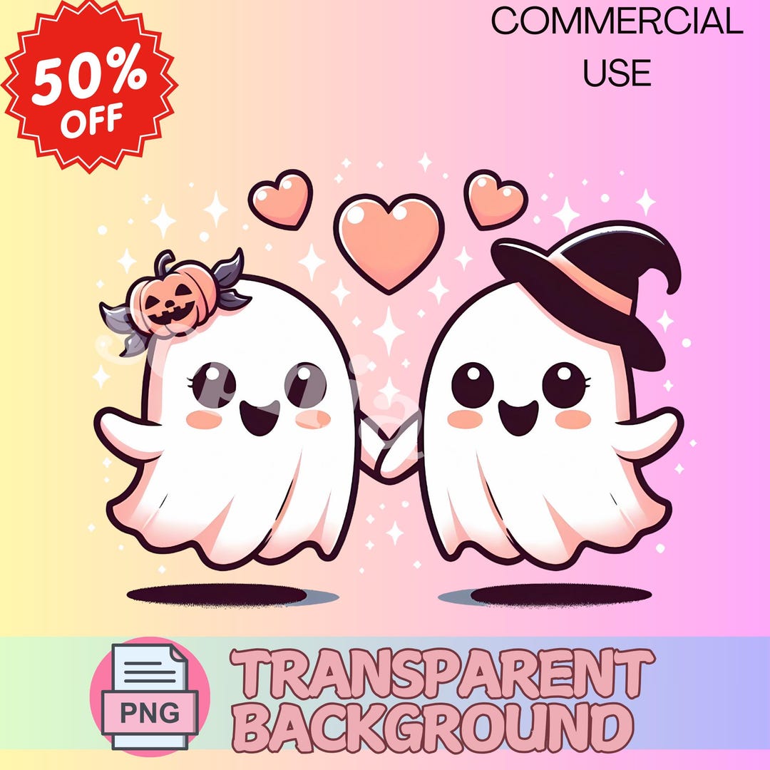 Couple Ghost, Love Ghost, Cute Ghost, Cute Ghost Png, Ghost Png ...