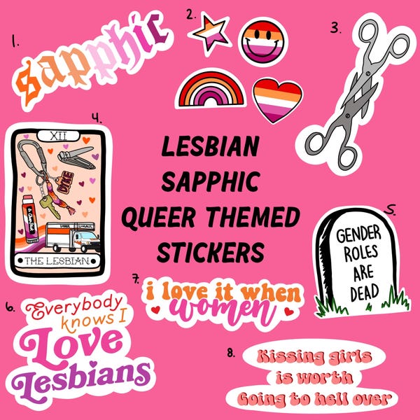 Lesbian Sticker - Etsy UK