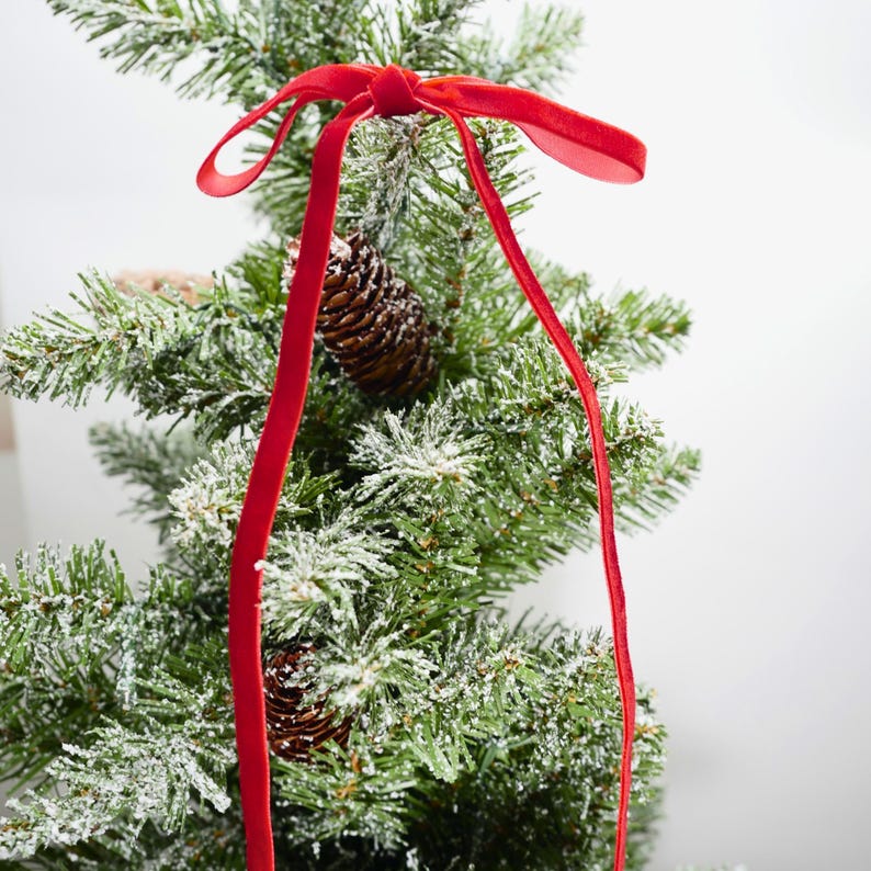 Red Christmas Bows Christmas Bow Decorations Red Velvet Bows for Wreath ...