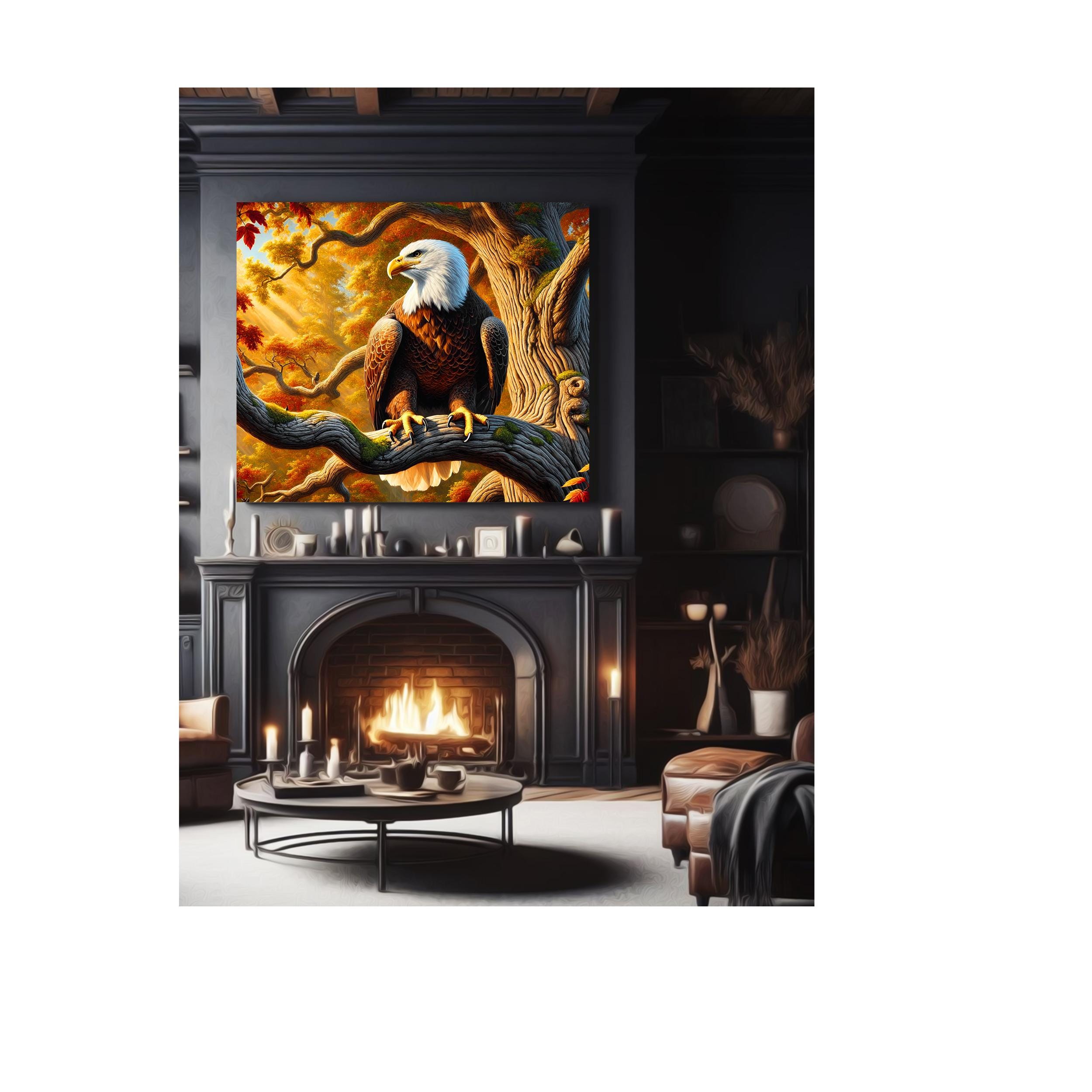 Eagle Print, American Eagle, Bald Eagle, Digital Download Art, Wildlife ...