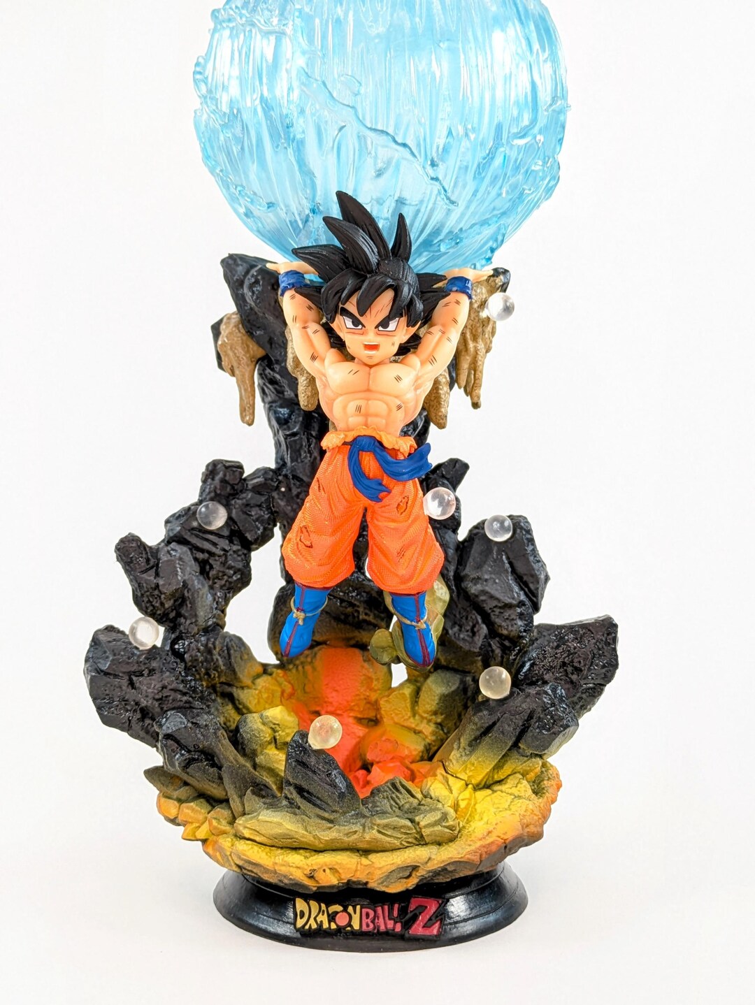 DBZ Kid Goku Figure Dragonball Kid Goku Spirt Bomb Statue DBZ Kid Goku ...