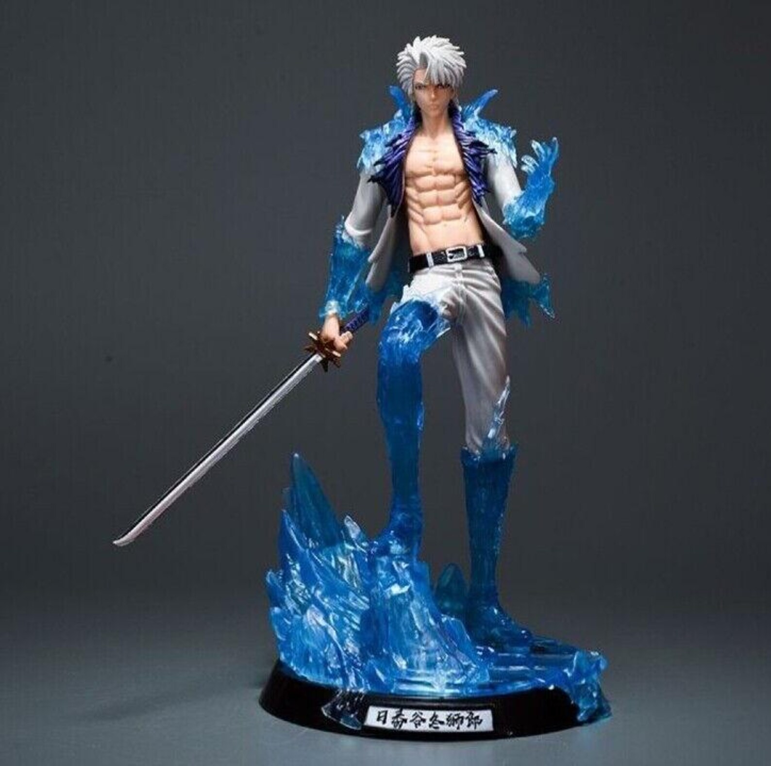 BLEACH Toshiro Hitsugaya Anime Action Figure Sculpture Model PVC 30cm ...