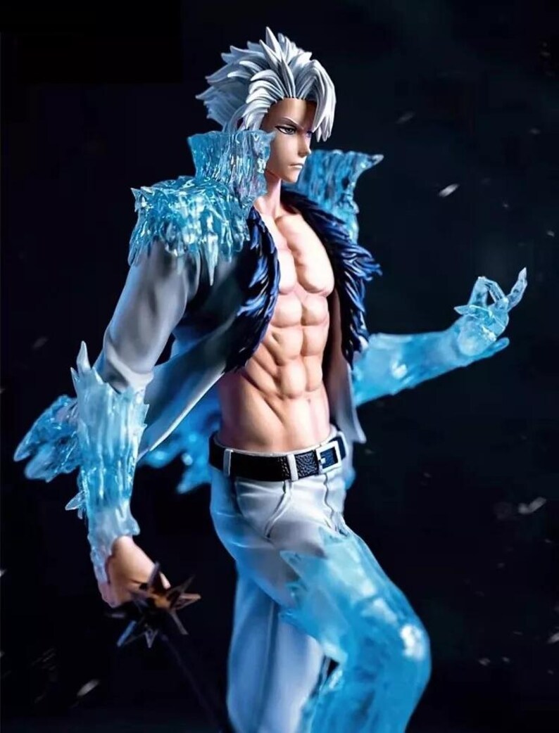 BLEACH Toshiro Hitsugaya Anime Action Figure Sculpture Model PVC 30cm ...