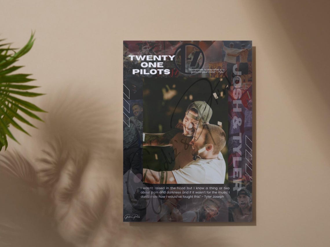 Twenty One Pilots Digital Poster Aesthetic Wall Art Digital Print Art ...