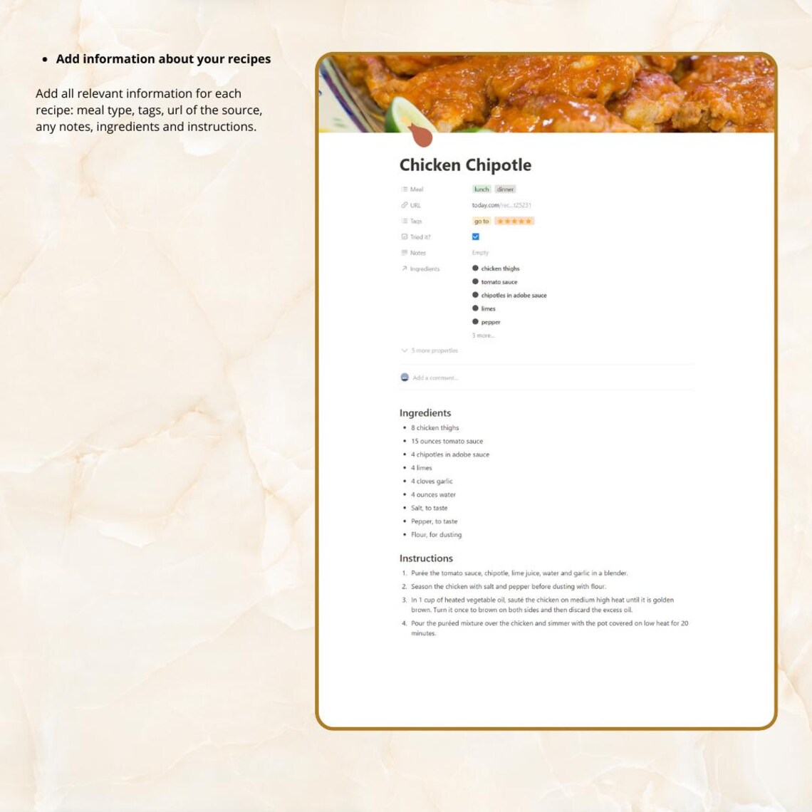 Notion Template Cooking Hub | Meal Planner, Recipe Library, Grocery ...