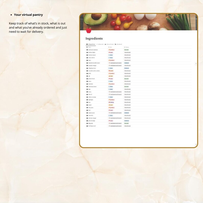 Notion Template Cooking Hub | Meal Planner, Recipe Library, Grocery ...