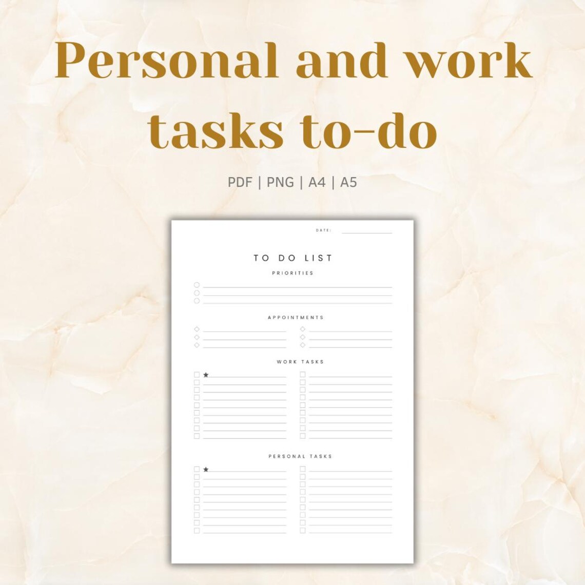 To-do List, Personal Tasks, Work Tasks, Priorities, Appointments ...