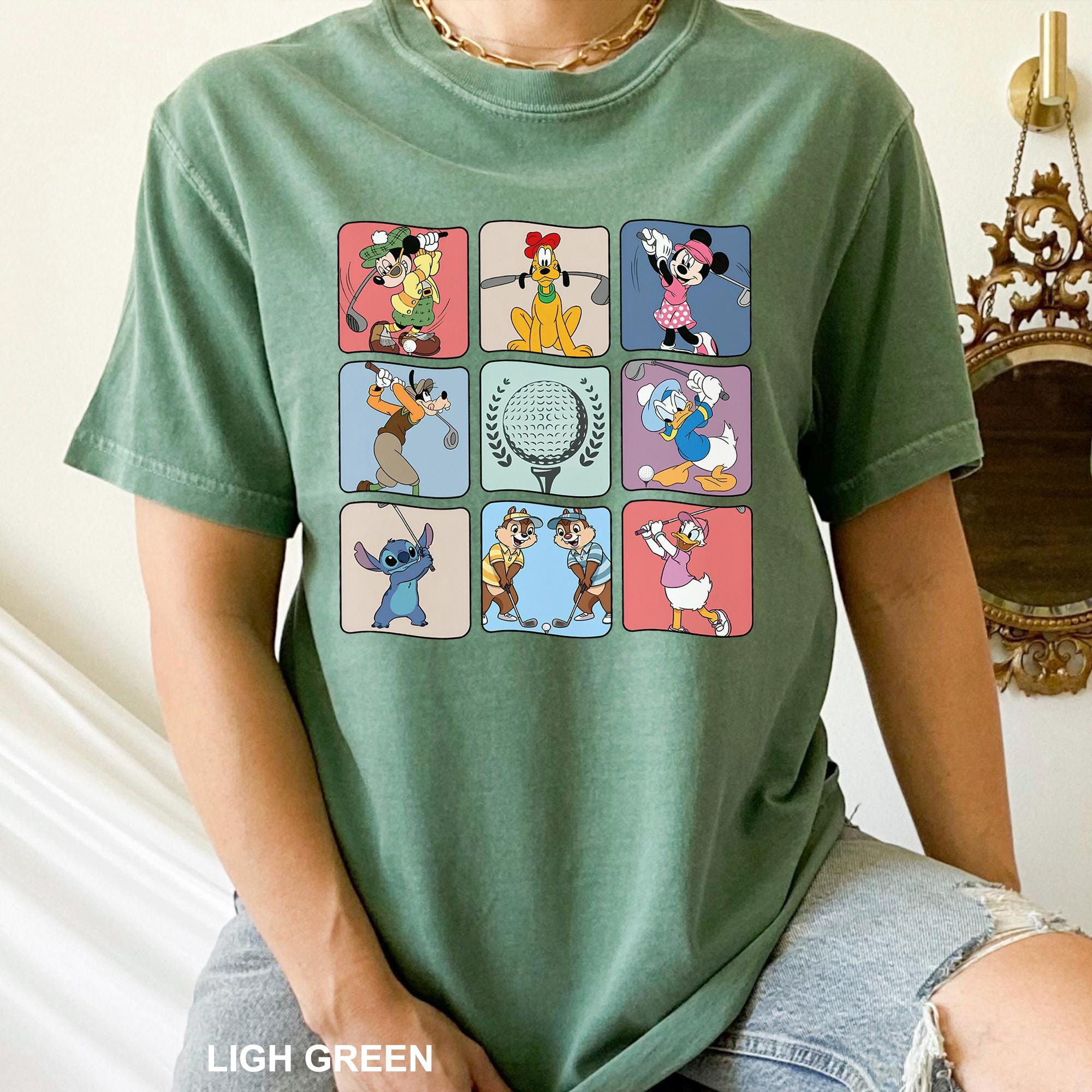 Disney Mickey and Friends Golf Shirt, Comfort Colors, Retro Disney ...