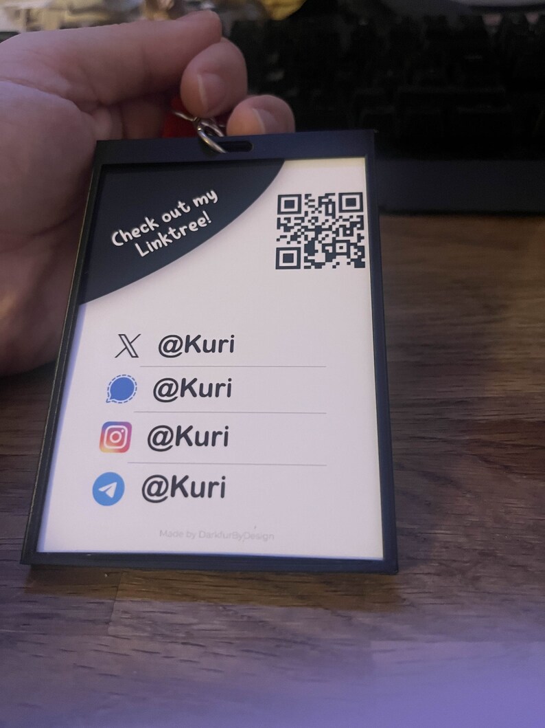 Digital Customized Fursona ID & Socials Badge - Etsy