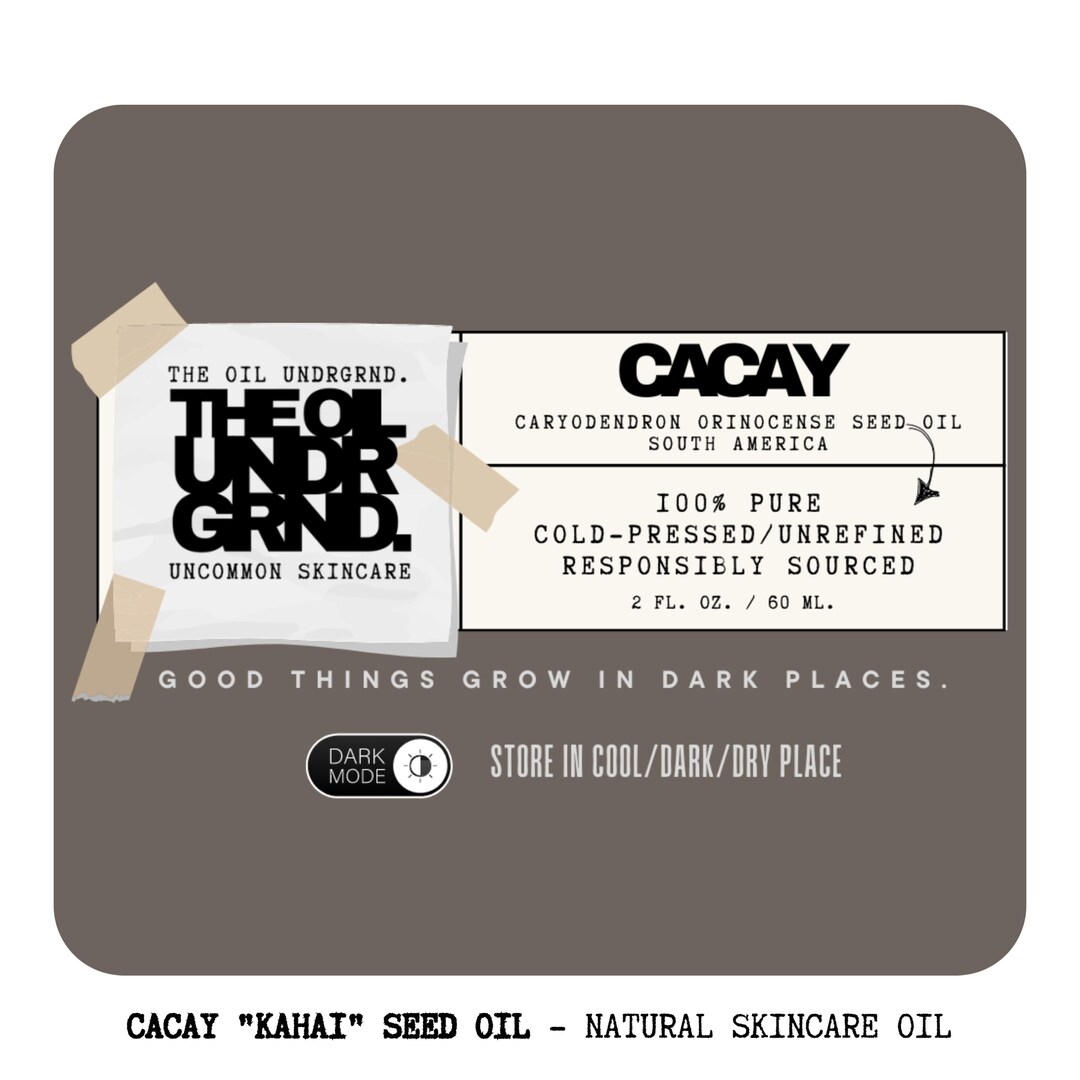 CACAY SEED Oil: Cold-pressed, Unrefined Skincare 2 OZ - Etsy