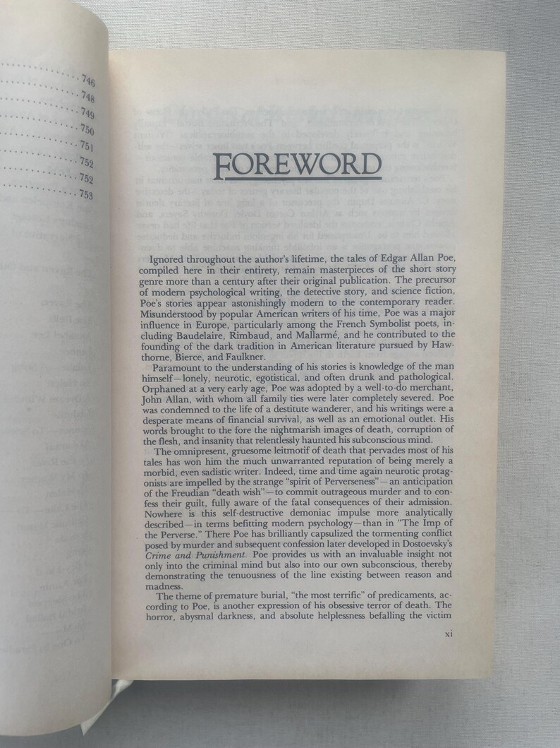 Edgar Allan Poe Selected Works Deluxe Edition Vintage Hardcover Book - Etsy